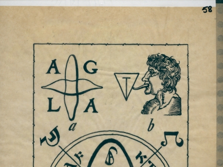R/11/1428 - print of tongue and mano figa (cunnilingus) and letter; and ...
