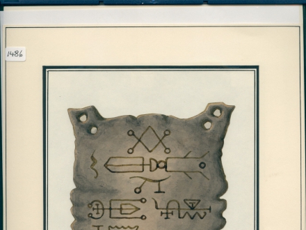 R/6/788 - drawing of cross sigils; and notes - Museum of Witchcraft and ...