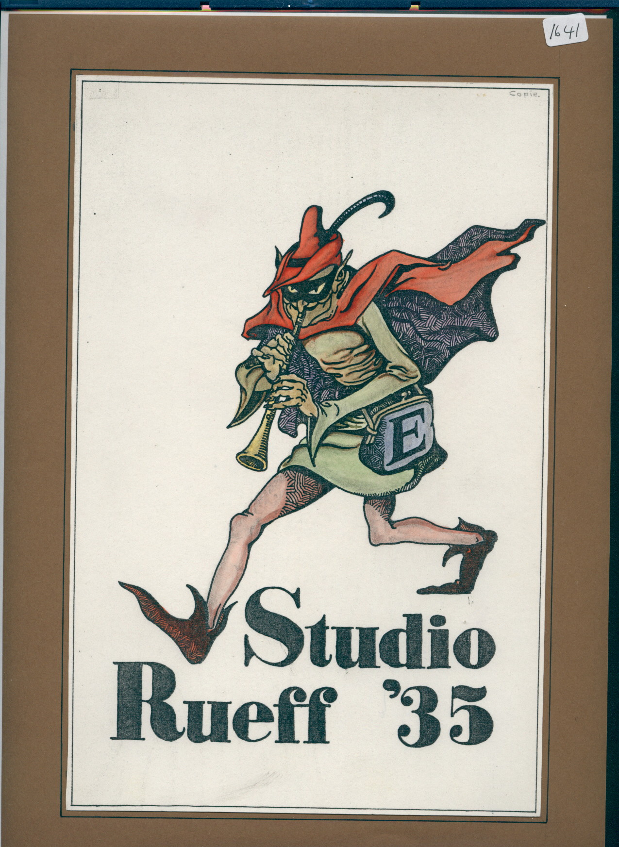 R/14/1641 - print with a joker and 'Studio Rueff '35' - Museum of ...