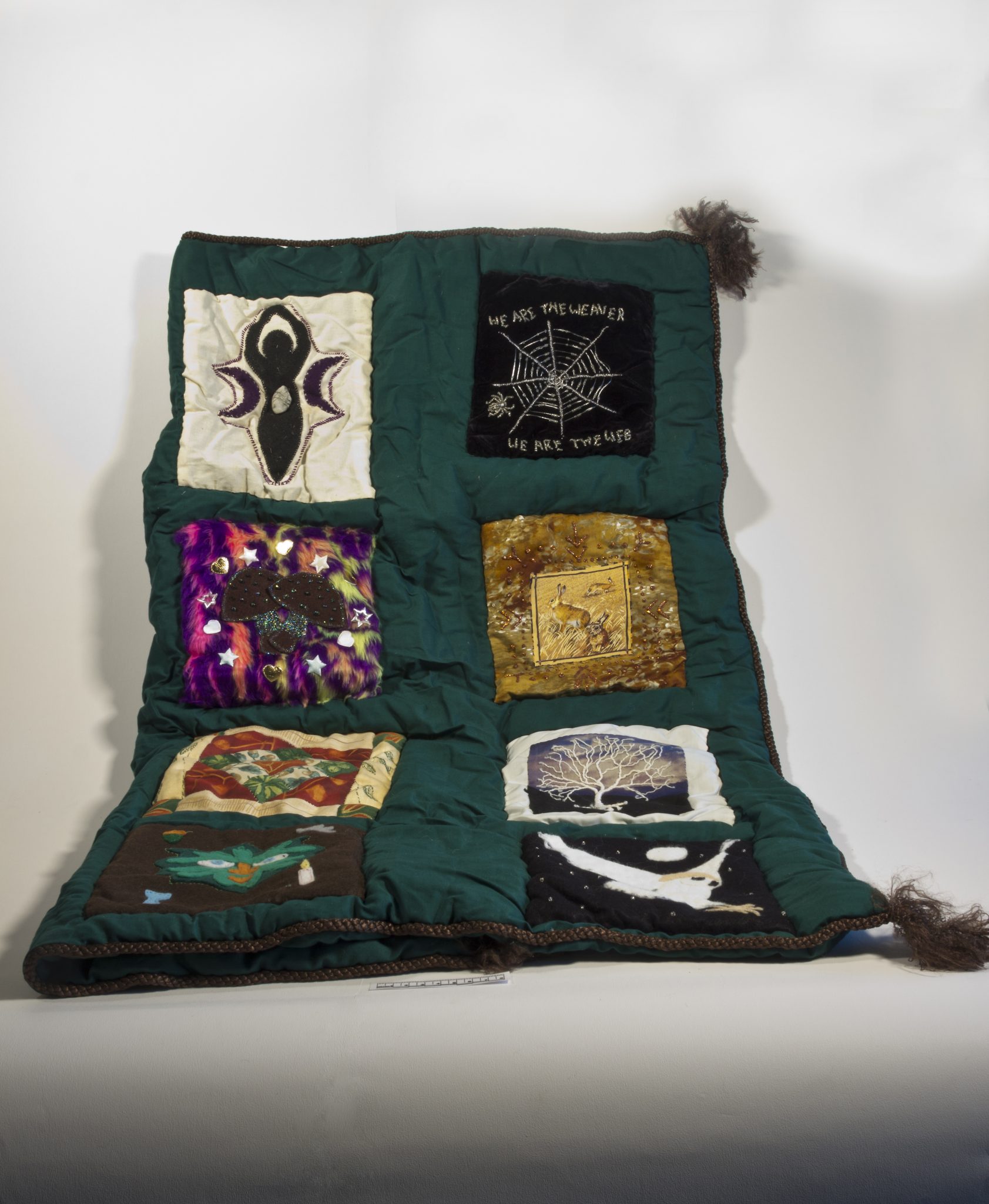 1217 - Altar cloth: patchwork quilt - Museum of Witchcraft and Magic