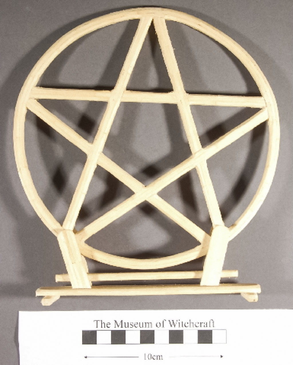 1882 - Pentacle with stand - Museum of Witchcraft and Magic