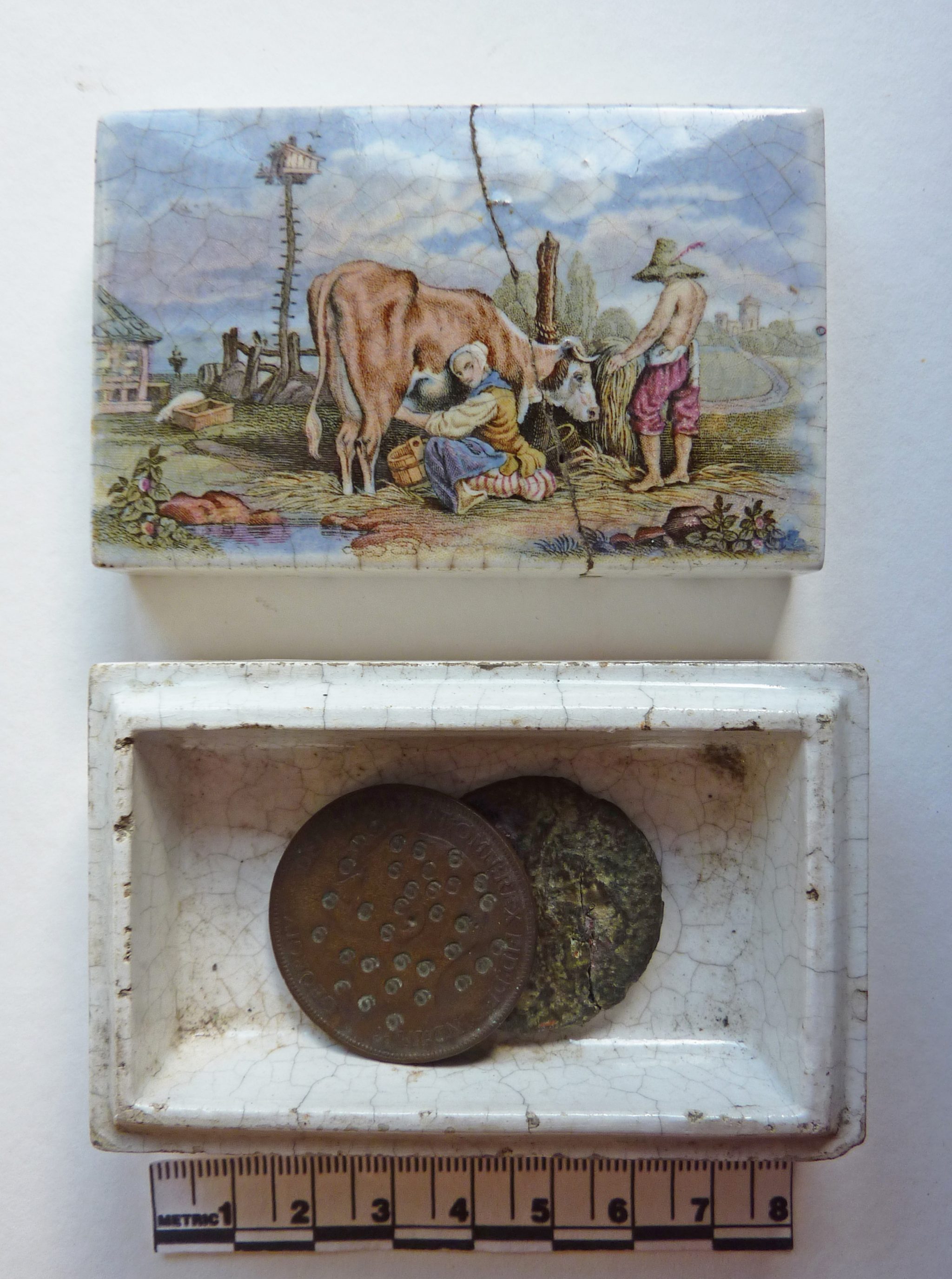 299 - Coins in box - Museum of Witchcraft and Magic