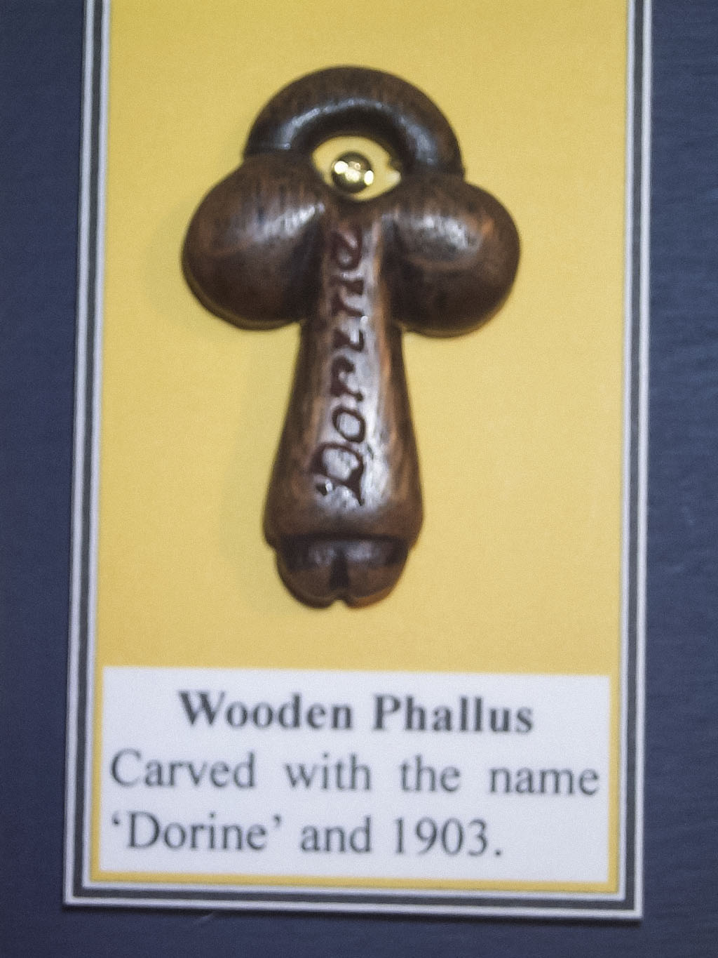 787 - wooden phallus - Museum of Witchcraft and Magic