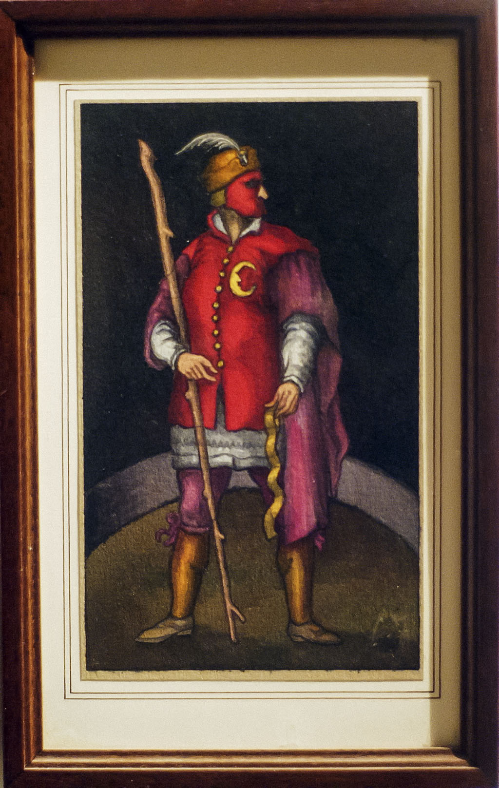 813 - masked man picture - Museum of Witchcraft and Magic