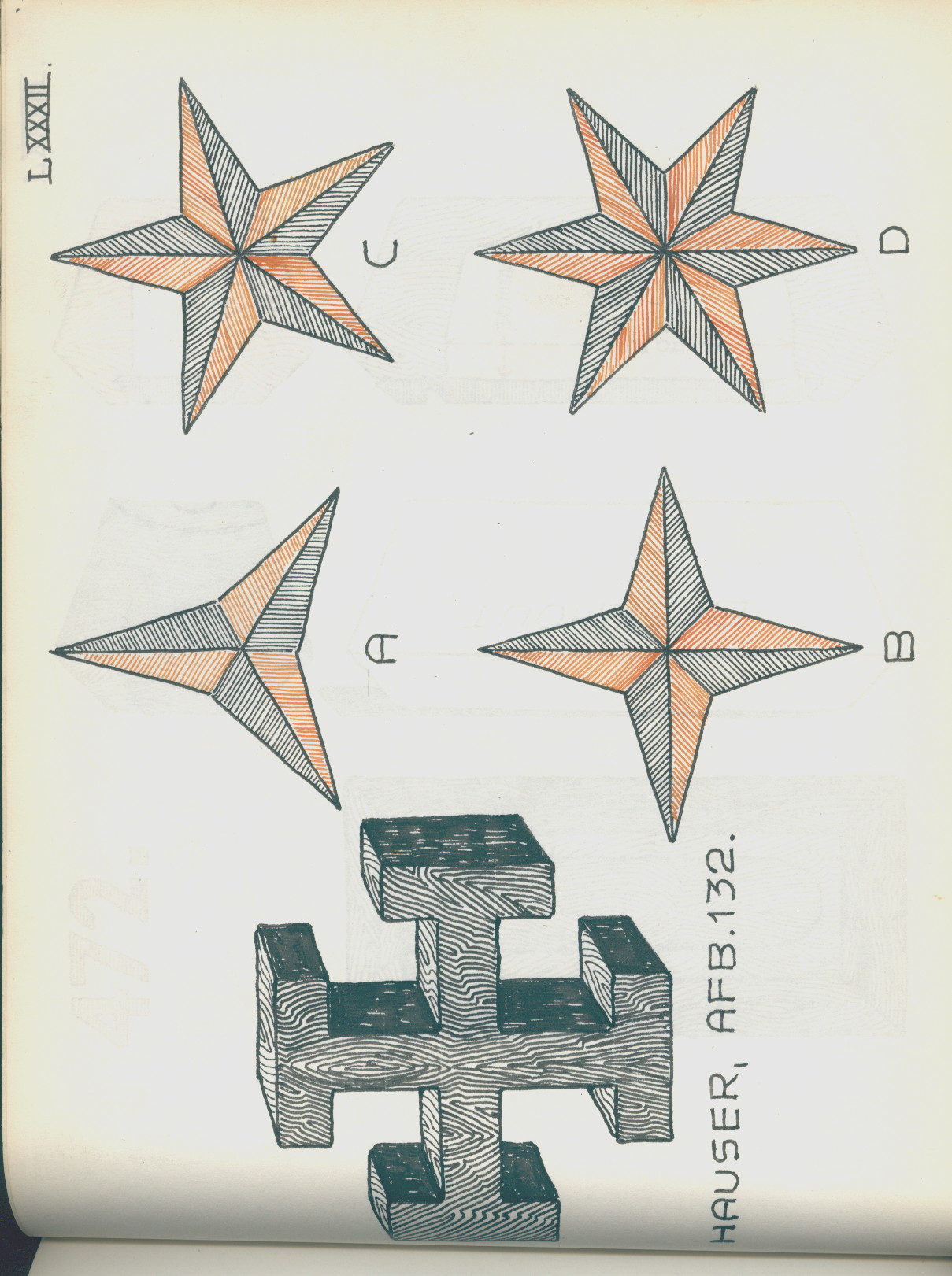 R/s.G/LXXXII - Drawing of cross and 4 star/cross shapes - Museum of ...