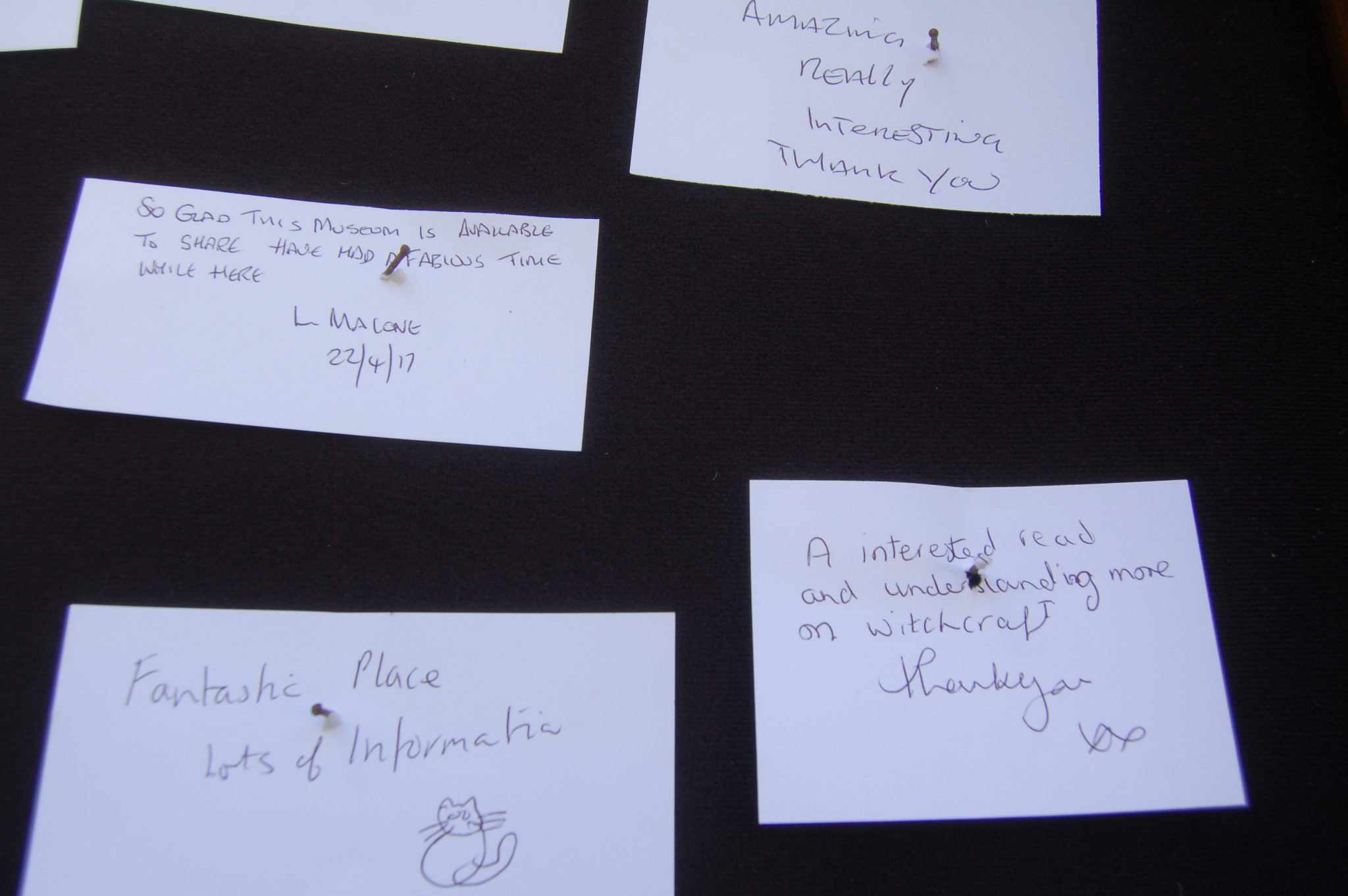 New tripadvisor window display and new visitor comments board - Museum ...