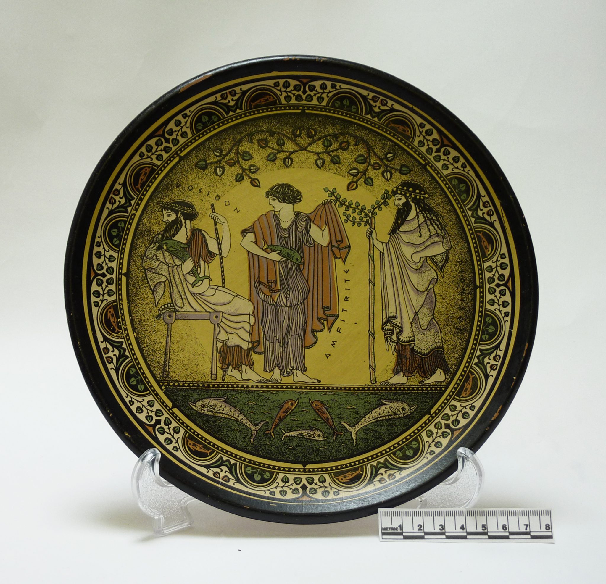3827 - Goddess Amphitrite Plate - Museum of Witchcraft and Magic