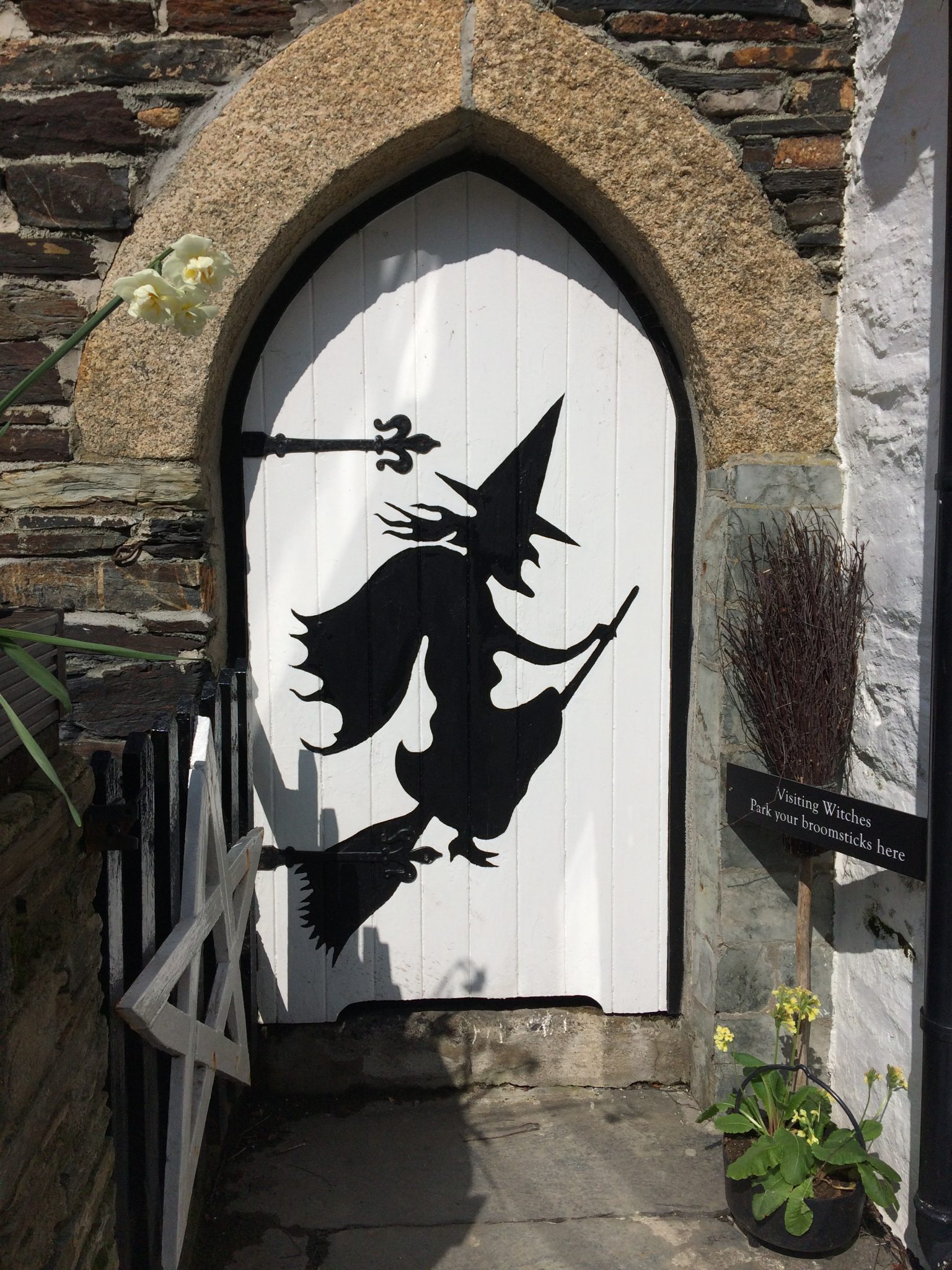 New window display for Beltane - Museum of Witchcraft and Magic